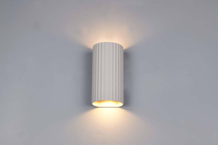 Applique murale - Gris - 9,5x18x8cm - Dimmable - GU10 - 2x10W | 141841