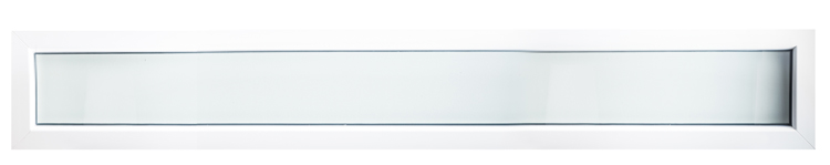 Châssis fixe PVC blanc Deceuninck 2000 x 500 mm V2 | 123780