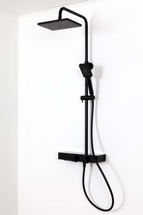 Colonne de douche Milo thermostatique noir mat | 103168